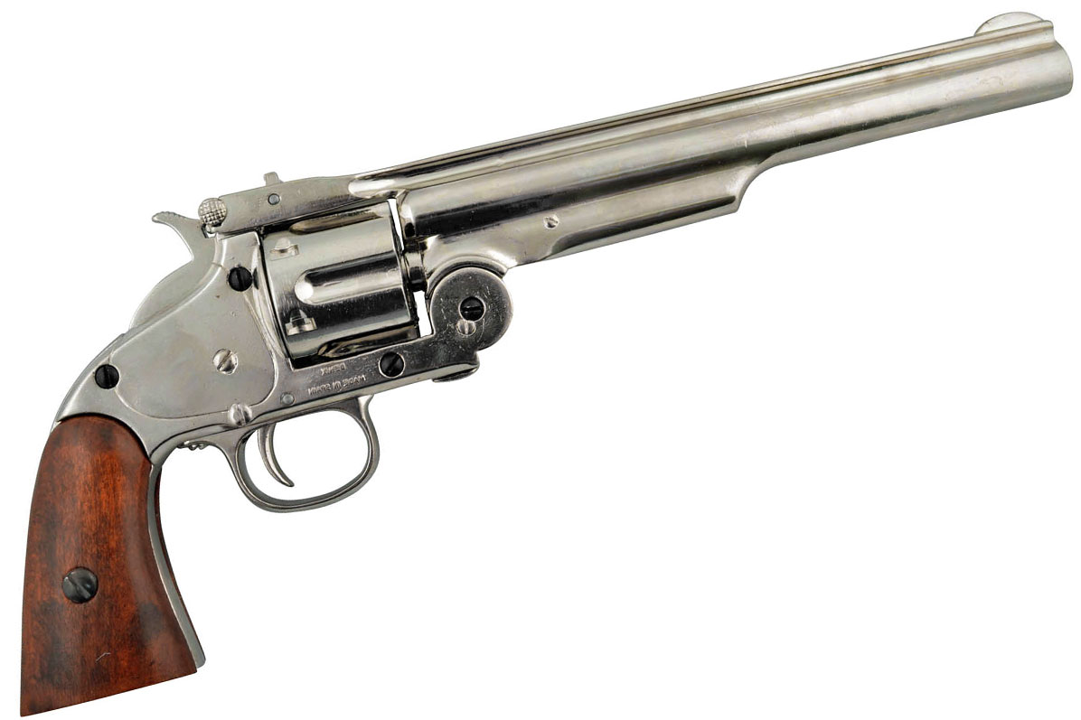 Schofield Revolver Smith & Wesson Schofield 1869 vernickelt Denix ...